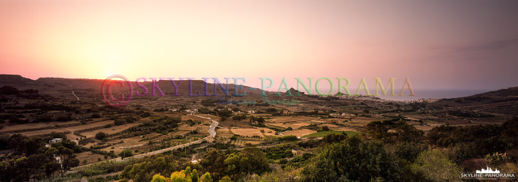 Sunset Landscape - Panorama Gozo (p_00917)